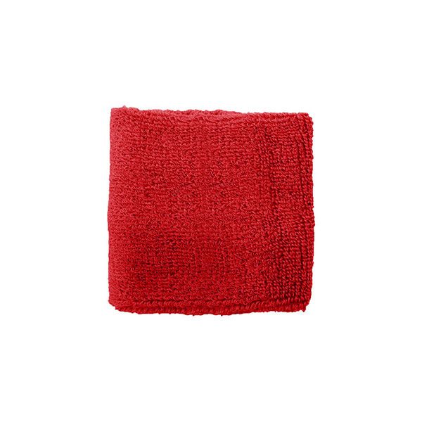 Bulk Cotton Terry Cloth Wrist Band Red - Wholesale Sock Deals
