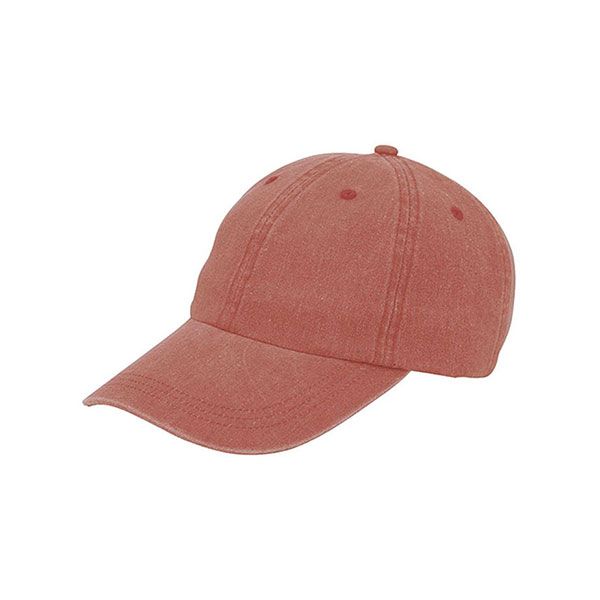 24 Pieces Washed Pigment Dyed Cotton Twill Cap TERRA.COTTA - Baseball ...