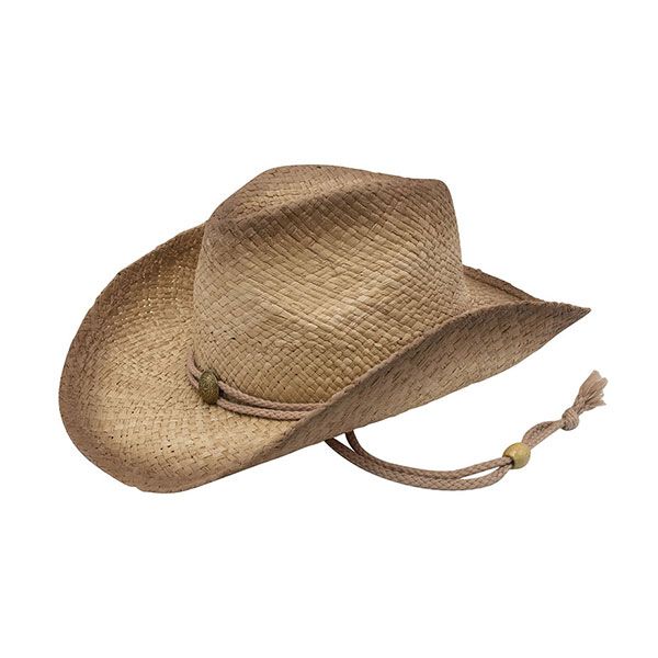 24 pieces Outback Tea Stained Raffia Straw Cowboy Hat NATURAL - Cowboy ...