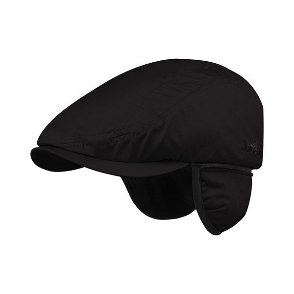 24 pieces Ivy Cap with Folded Ear Flap BLACK-SM - Fedoras, Driver Caps ...