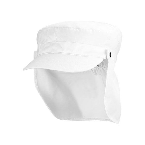 24 pieces Army Cap With Removable Flap WHITE - Military Caps - at ...