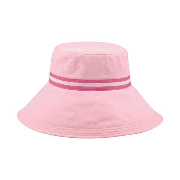 24 pieces Ladies' Brushed Cotton Canvas Wide Brim Bucket Hat PINK ...
