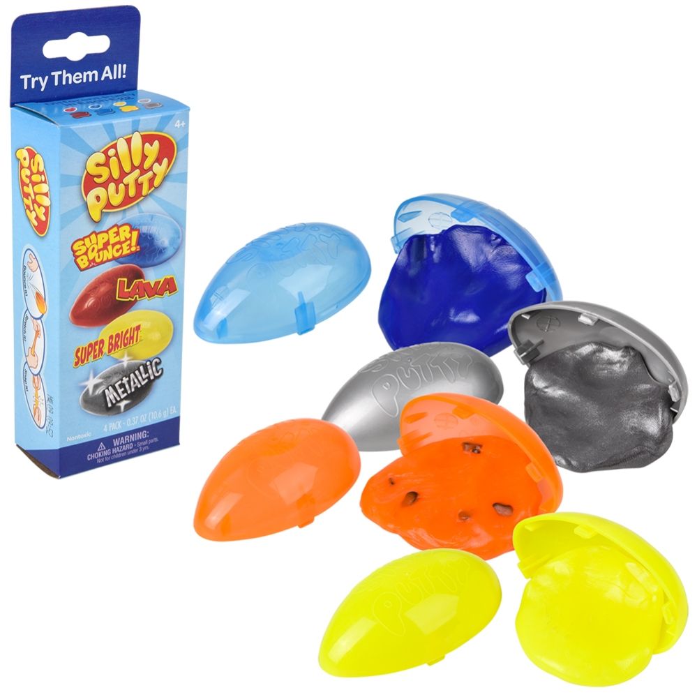 24 pieces Silly Putty 4pc Variety 24ct - Store - at - alltimetrading.com