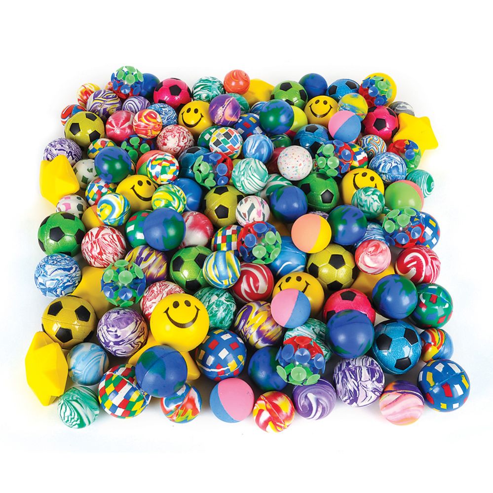 Bulk 300pc Mini Rubber Balls Assortment - Wholesale Sock Deals