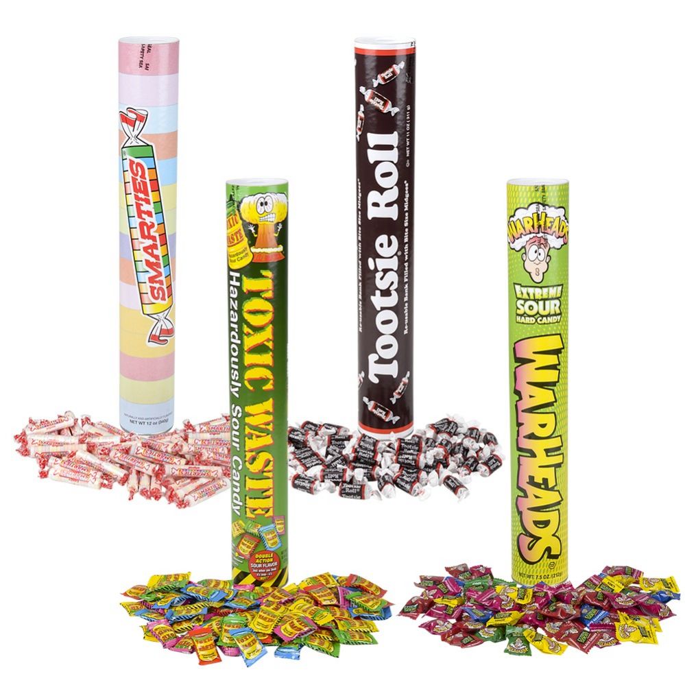 Bulk Mega Tube 18 inch Candy Assortment - Wholesale Sock Deals