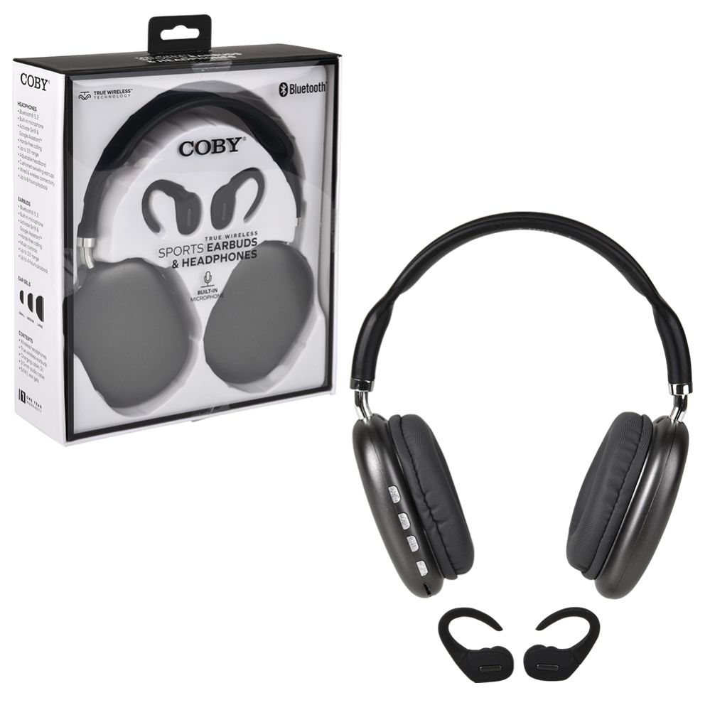 12 pieces Coby Wireless Headphone Combo - Headphones and Earbuds - at ...