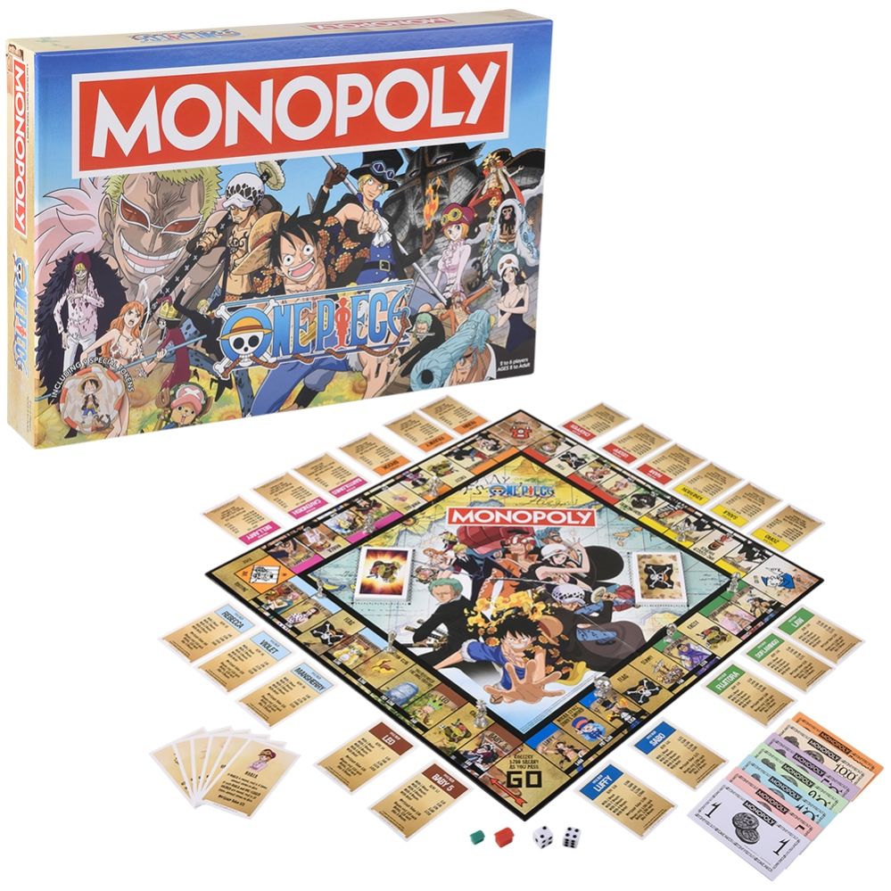 6 pieces Usaopoly One Piece Monopoly - Card Games - at - alltimetrading.com