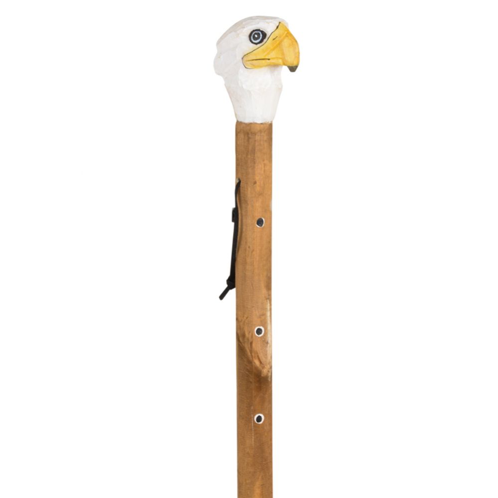 Bulk Wooden Bald Eagle Walking Stick - Wholesale Sock Deals