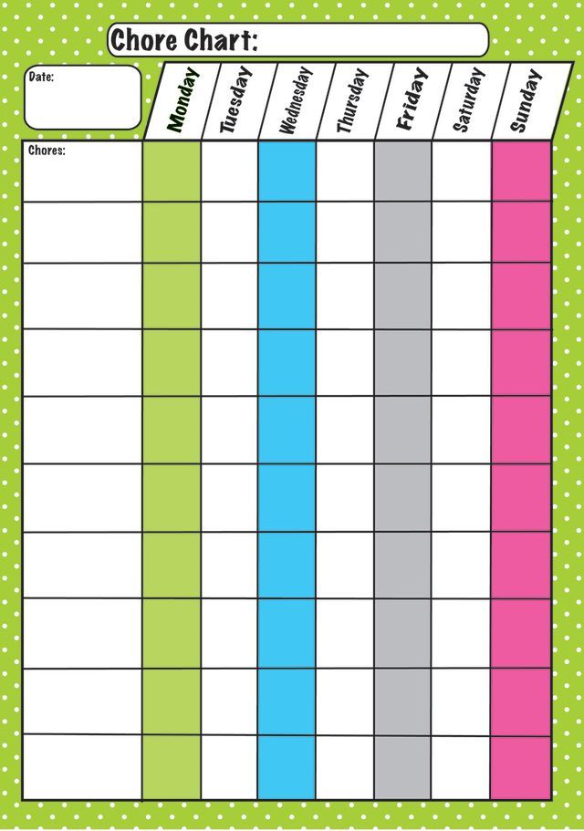 Bulk Magnetic Chore Chart Lime Dots - Wholesale Sock Deals