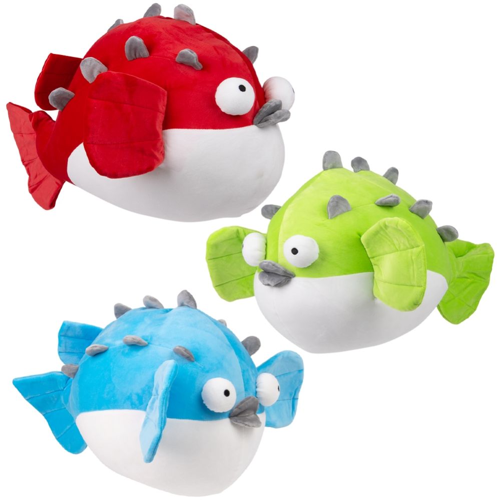 16 pieces (vp) 24 inch Blow Fish - Plush Toys - at - alltimetrading.com