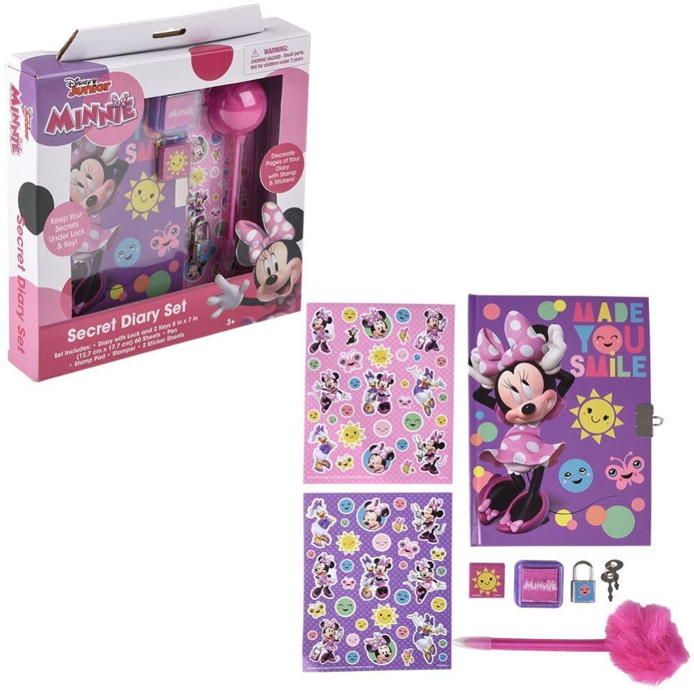 Bulk Minnie Mouse Secret Diary Set - Wholesale Sock Deals