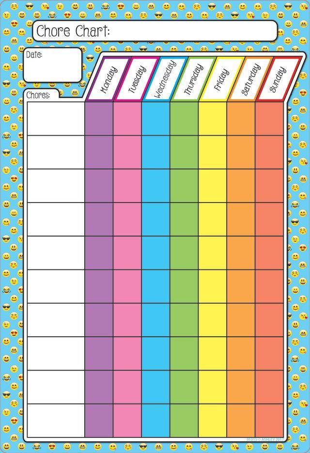 24 Pieces Smart Poly Chart 13"x19", Emotion Icons Chores *grommett ...