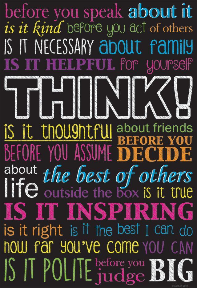 24 Wholesale Smart Poly Chart 13"x19", "THINK" - WSD