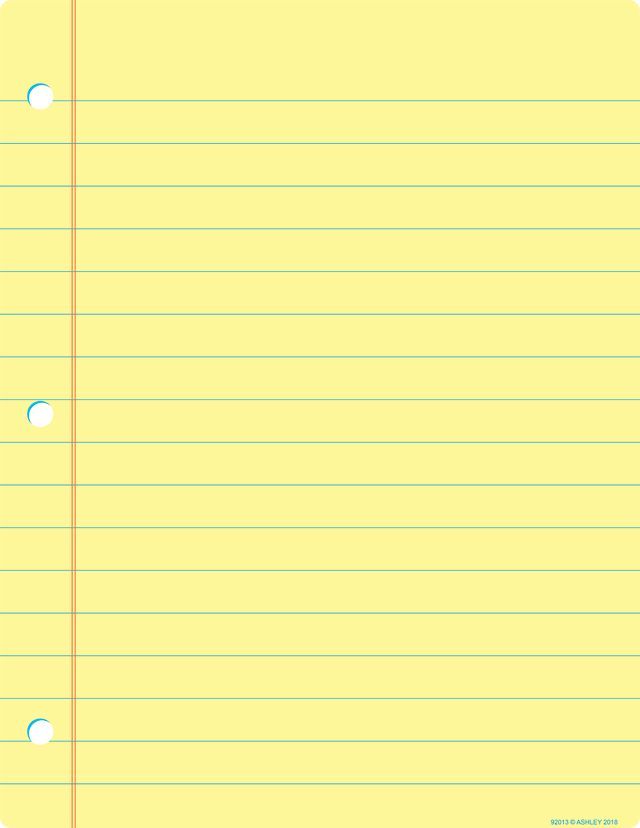 24 Wholesale Smart Poly Chart 17"x22", Big Light Yellow Notebook Paper ...