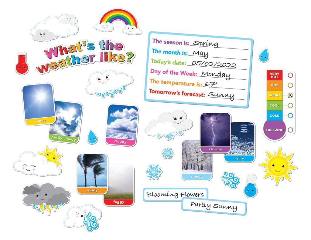 Bulk Smart Poly Mini Board Set, Weather - Wholesale Sock Deals