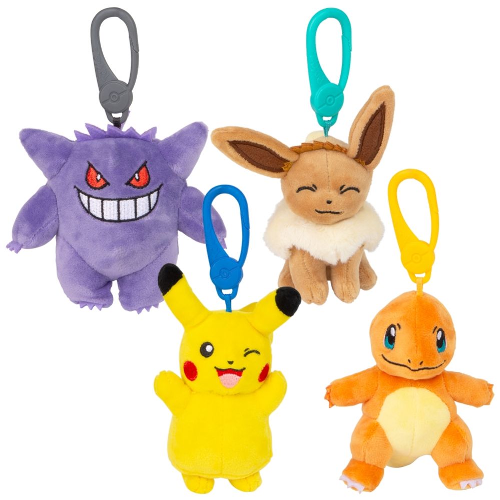 Bulk Pokemon Backpack Clip Plush Assortment - WSD