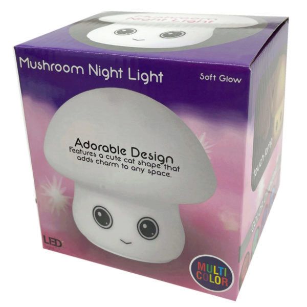 6 pieces Soft Mushy Color Changing Mushroom Lamp Night Light - Lamps ...