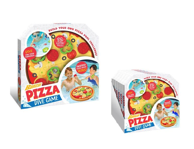 6 pieces Banzai Pool Pizza Challenege - 6pcs In Pdq - Goggles & Pool ...