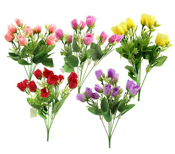 240 pieces Af Rose Color Asst. 12 Heads 13 - Artificial Flowers - at ...