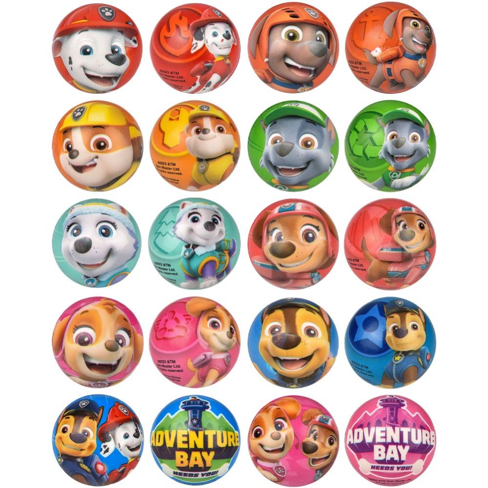 500 pieces Paw Patrol Foam Balls 2inch (50pcs/unit) - Bulk Novelty ...