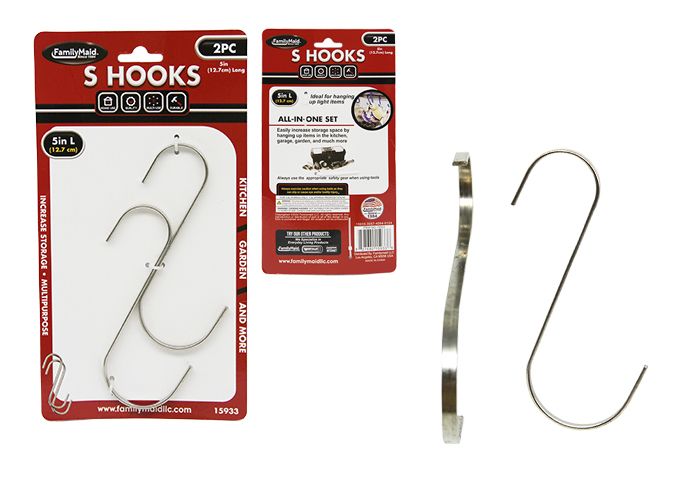96 pieces 2pc S Hooks 5inch - Hooks - at - alltimetrading.com
