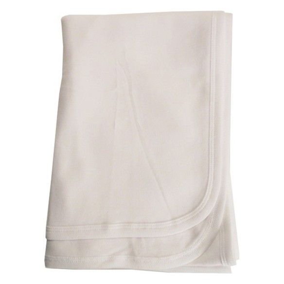 Bulk White Interlock Receiving Blanket - Wholesale Sock Deals