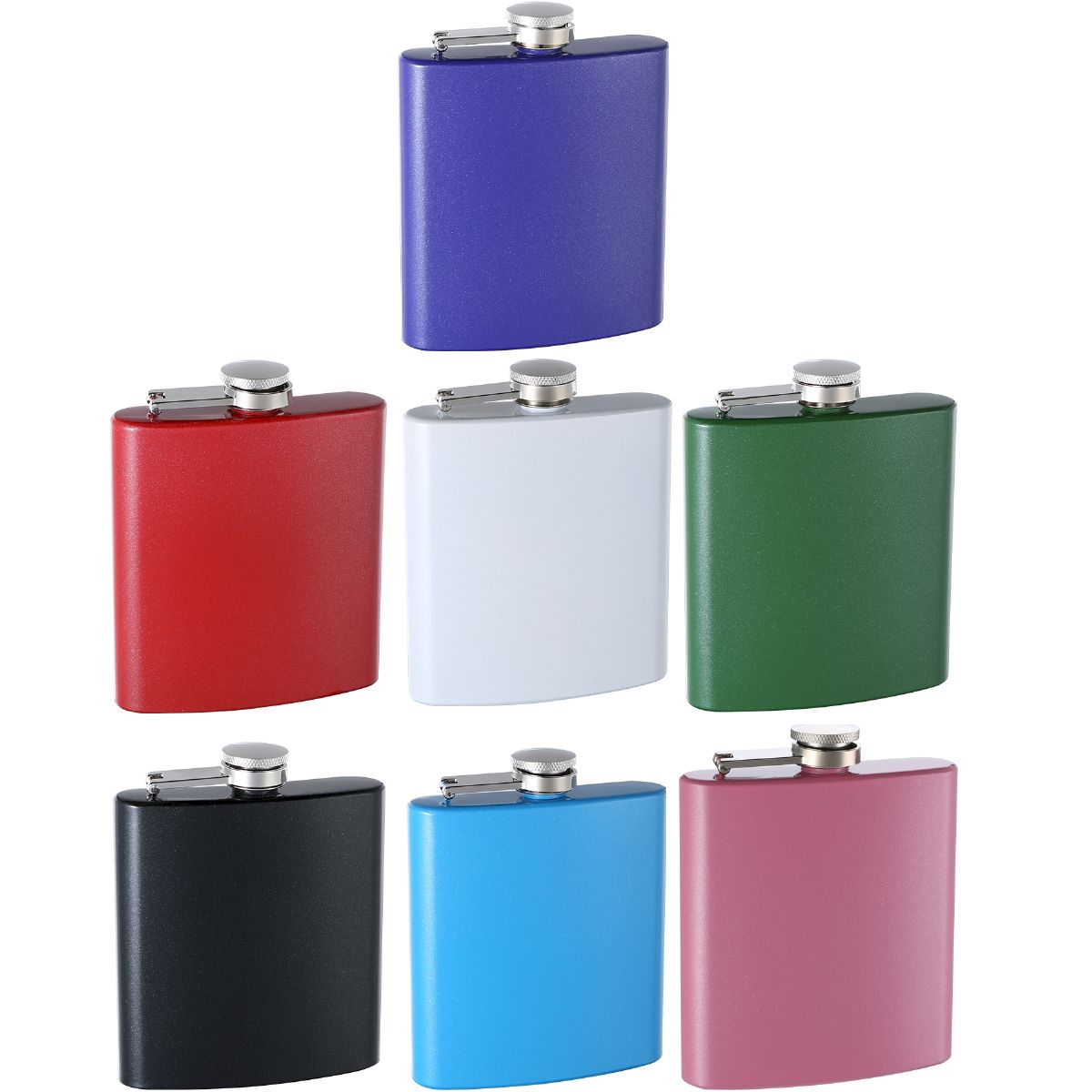 5 Pieces 6-count Of 6oz GlitteR-Paint Flasks Assorted Colors - Drinking ...