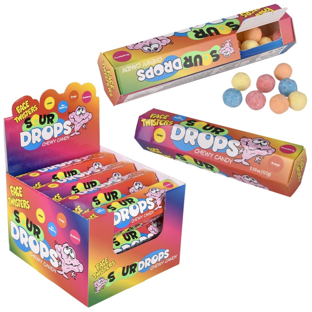 Bulk Sour Drops Chewy Candy - Wholesale Sock Deals
