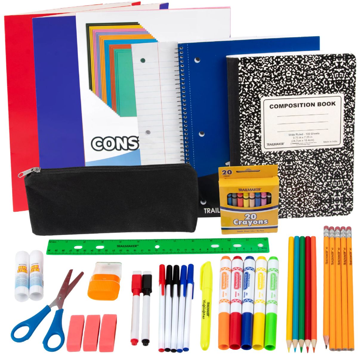 12 Pieces Elementary School Supply Kit - School Supply Kits - at ...