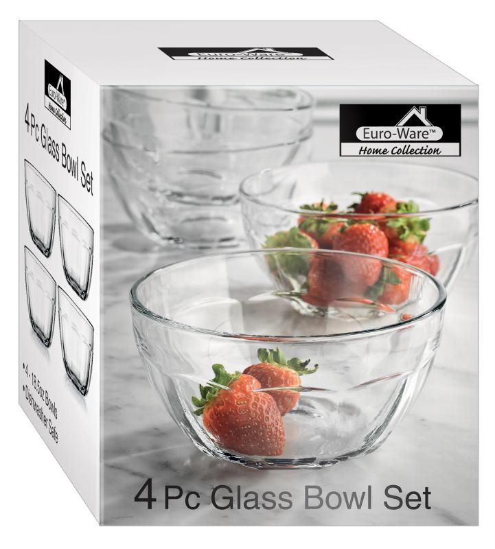 4 Pieces 4 Pc Glass Bowl Set - Kitchen Gadgets & Tools - at ...