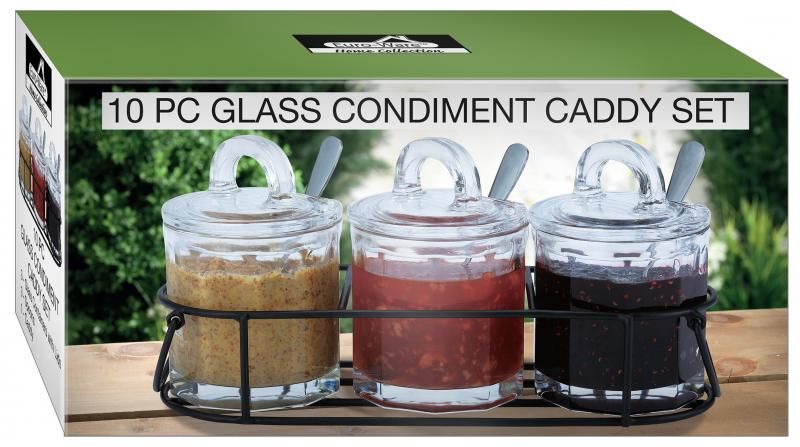 8 Pieces 10 Pc Glass Condiment Set - Kitchen Gadgets & Tools - at ...
