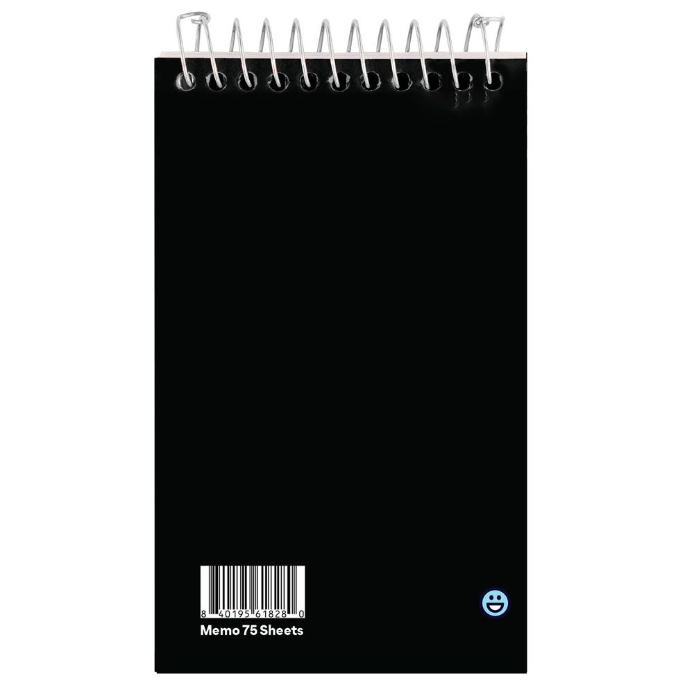 288 Pieces Memo Book Poly Cover Top Bound Spiral 3inch X 5inch 75 Ct ...