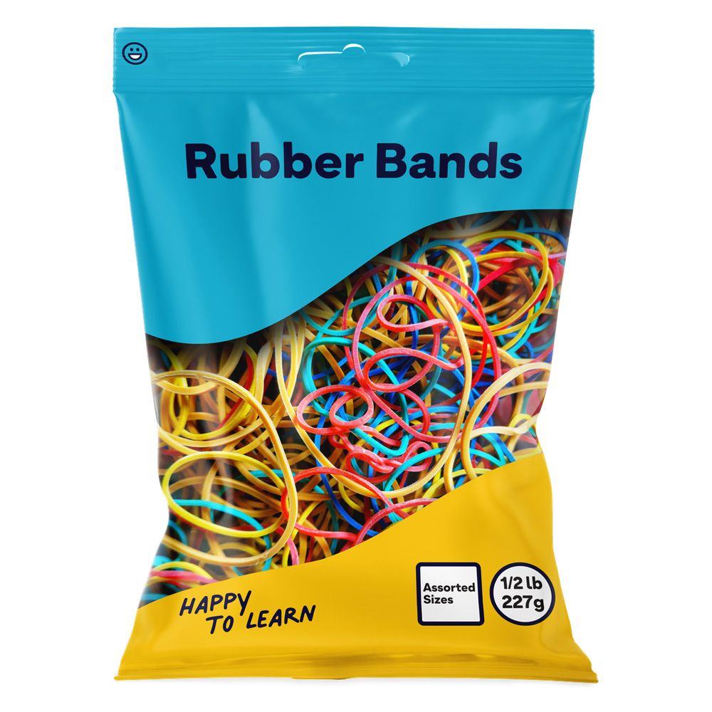 Bulk Assorted Rubber Bands 0.5 lbs / 227g - Wholesale Sock Deals