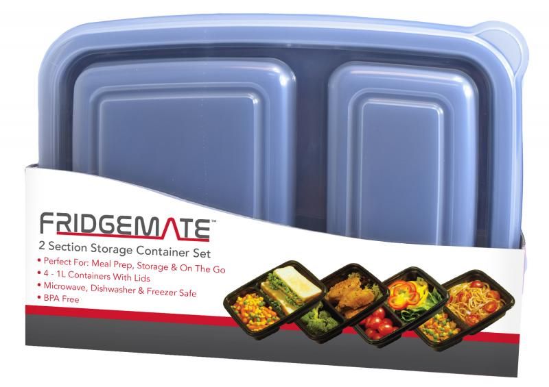 Bulk Large Divided Containers (1L) - Wholesale Sock Deals