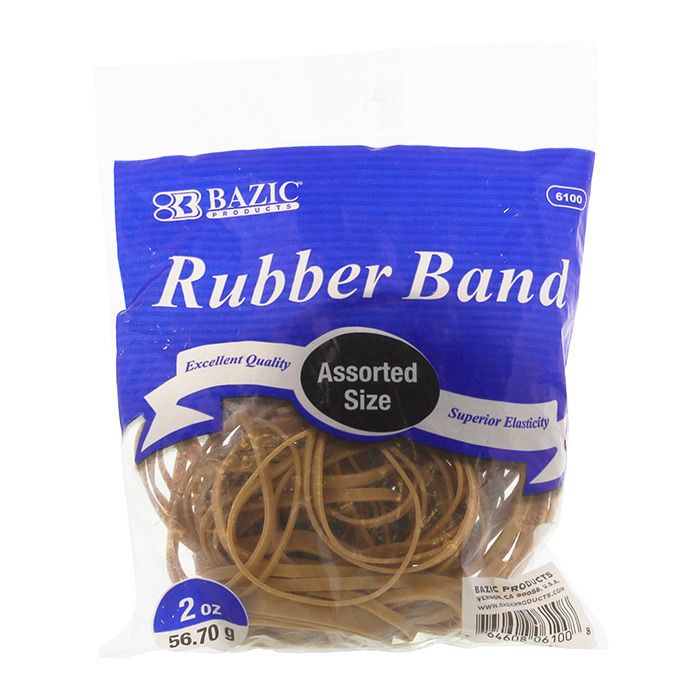 72 Pieces 2 Oz Rubber Bands Assorted Sizes - Rubber Bands - at ...