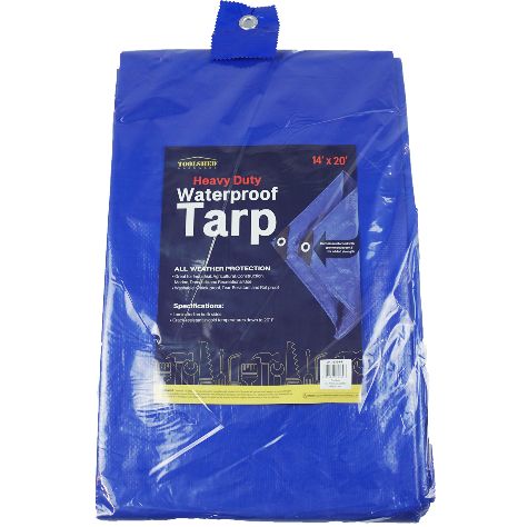 8 pieces Tarpaulin Sheet Blue 14x20 ft - Tarps - at - alltimetrading.com