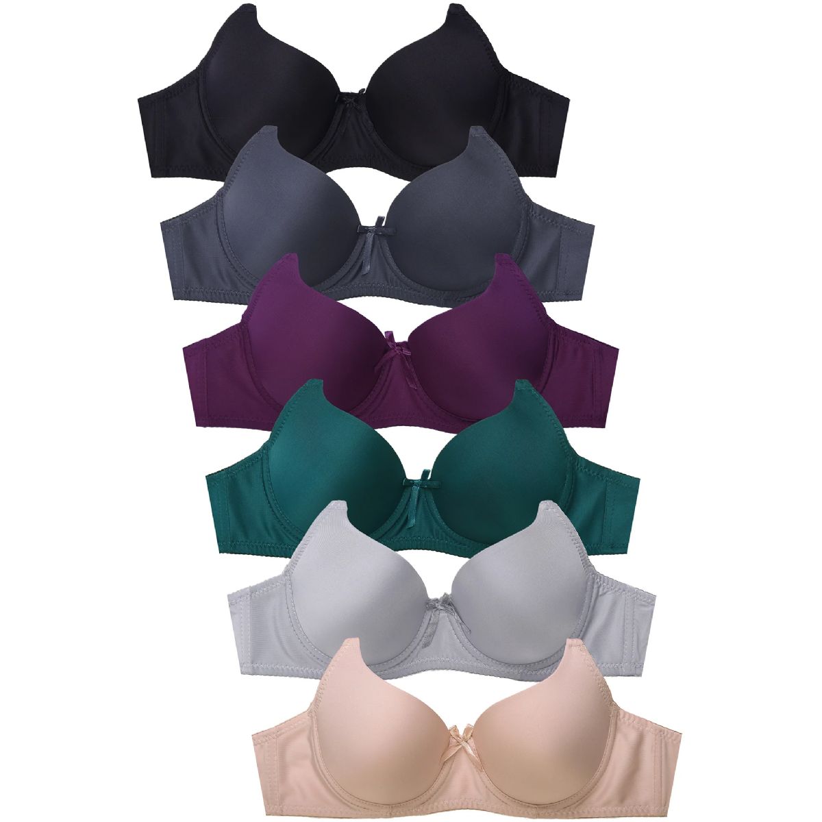 288 Pieces Sofra Ladies Plain Full Cup Bra B Cup - Womens Bras And Bra ...