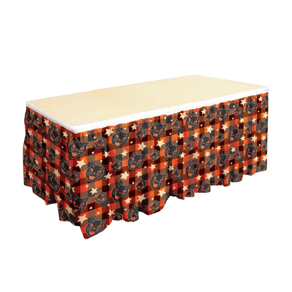 Vintage Halloween Table Skirting - SB
