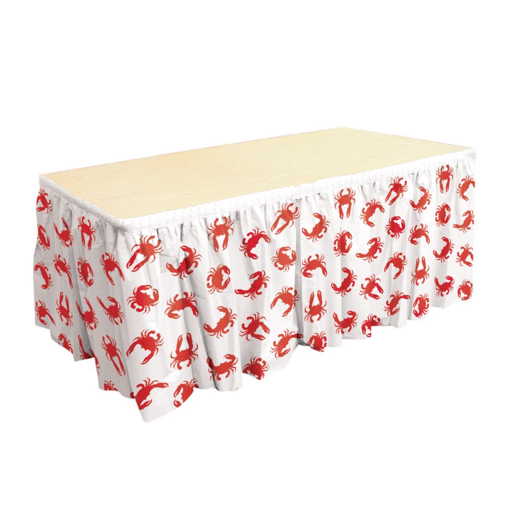 6 pieces Crab Table Skirting - Table Cloth - at - alltimetrading.com