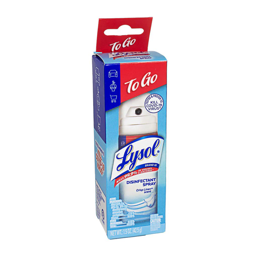 Bulk Lysol To Go Spray Crisp Linen - Wholesale Sock Deals