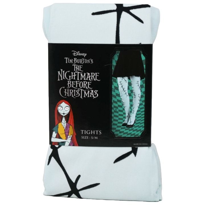 The Nightmare Before Christmas Sally Stitch Pattern Tights - S/m - SB
