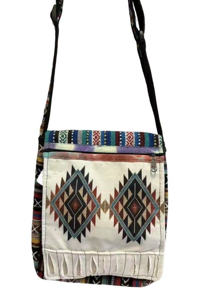 5 pieces Nepal Handmade Sing Purse Aztec Design Front Zip - Tote Bags ...