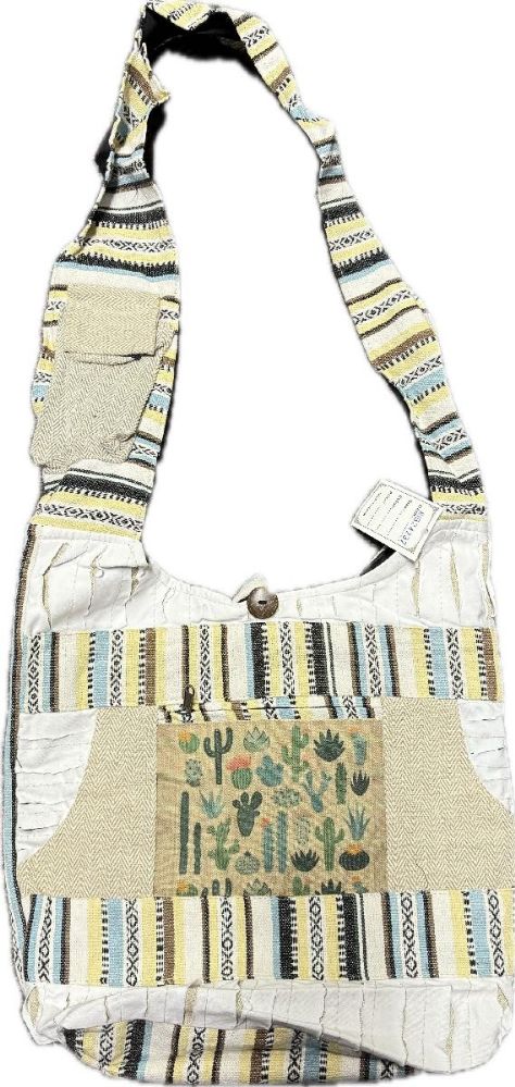 5 pieces Cactus Print Hand Made Nepal Purse Crossbody - Tote Bags ...