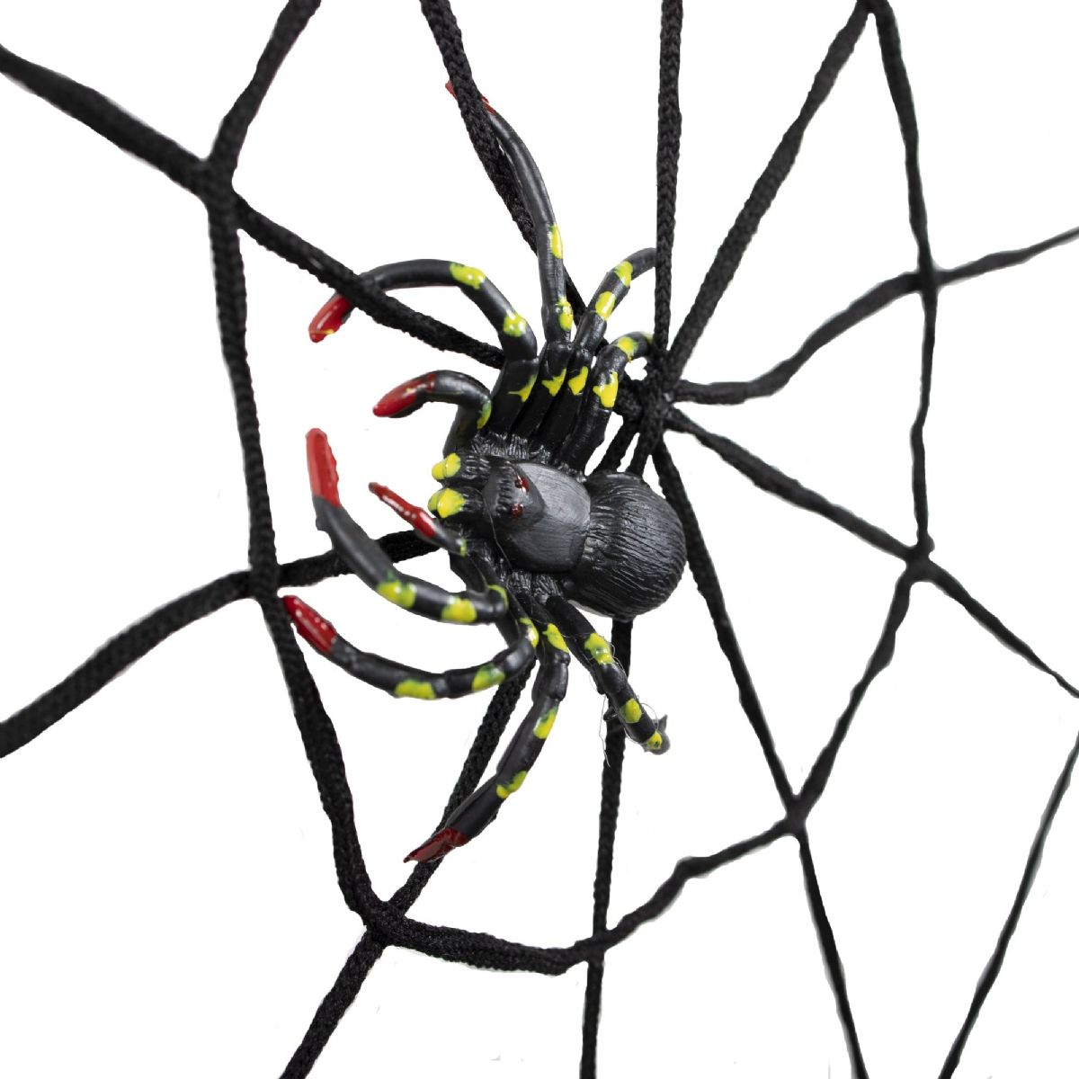 35 Pieces Spider Web With Spider (5-Foot Nylon) - Halloween - at ...