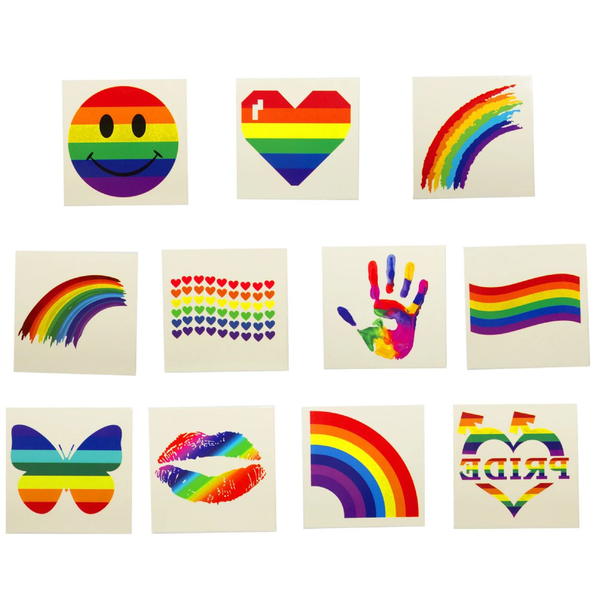 6624 Pieces Rainbow Tattoos 144's - Costumes & Accessories - at ...