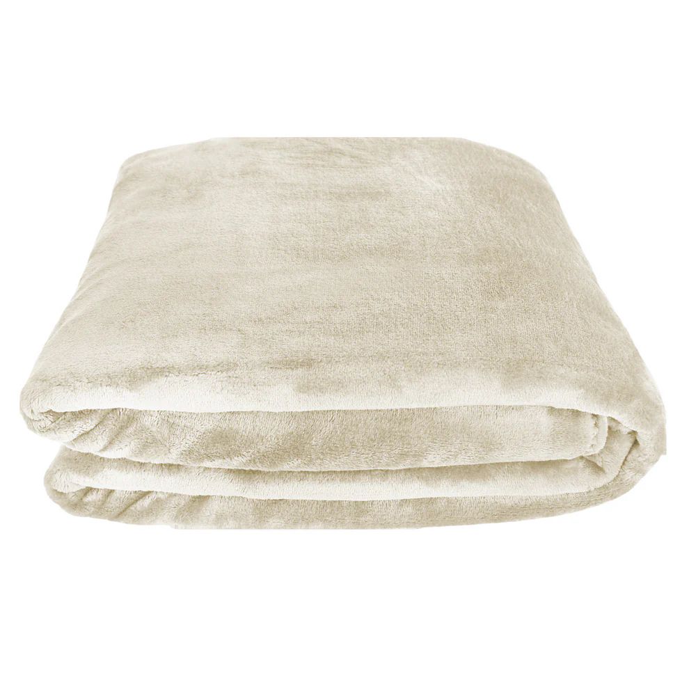 Bulk Cream Mink Touch Luxury Blanket - Wholesale Sock Deals