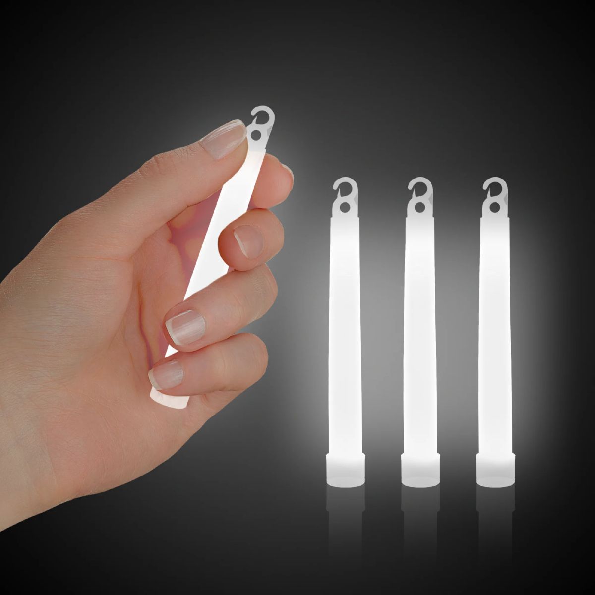 200 Pieces White 4-inch Glow Sticks 50's - LED Party Supplies - at ...