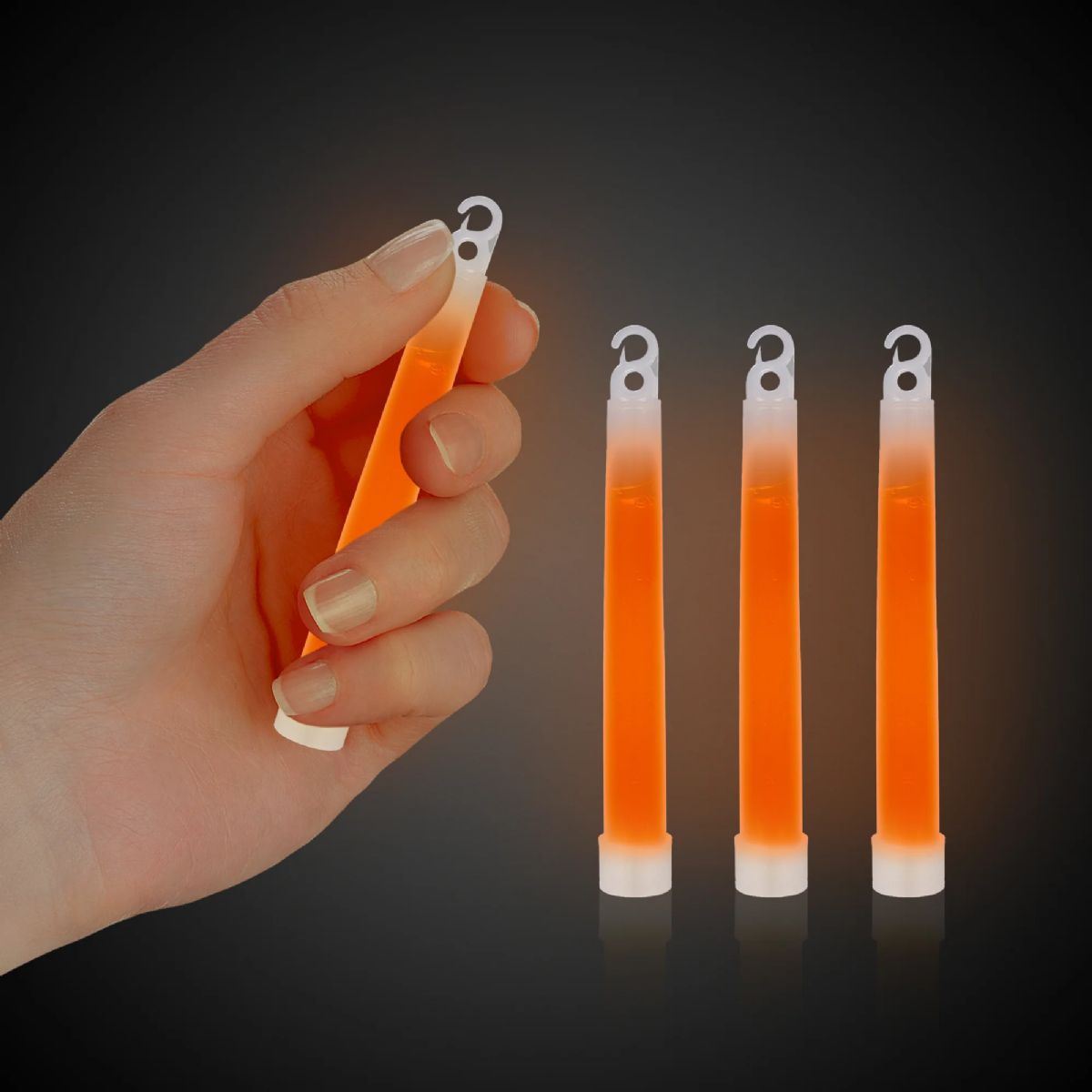 200 Pieces Orange 4-inch Glow Sticks 50's - LED Party Supplies - at ...