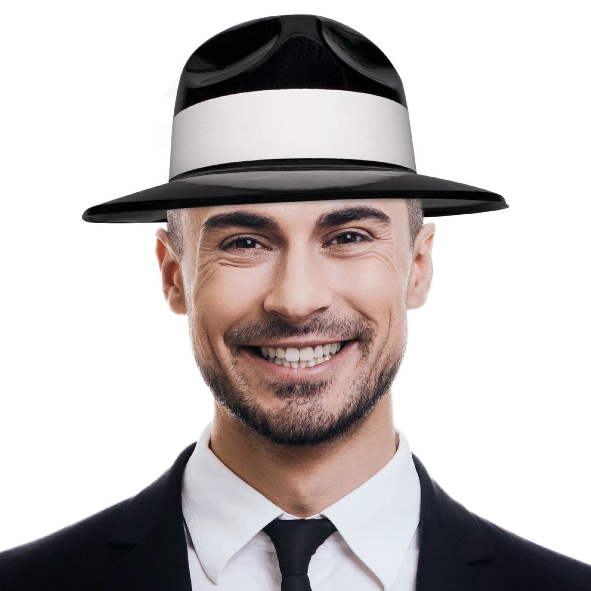 36 Packs Black Gangster Fedora Hats - Costumes & Accessories - at ...