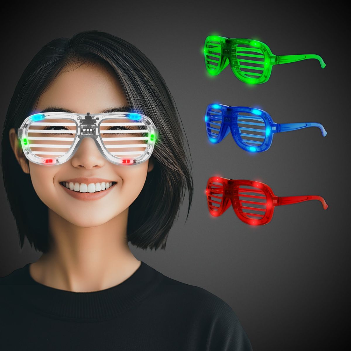 36 Pieces LED Slotted Shades - Costumes & Accessories - at ...